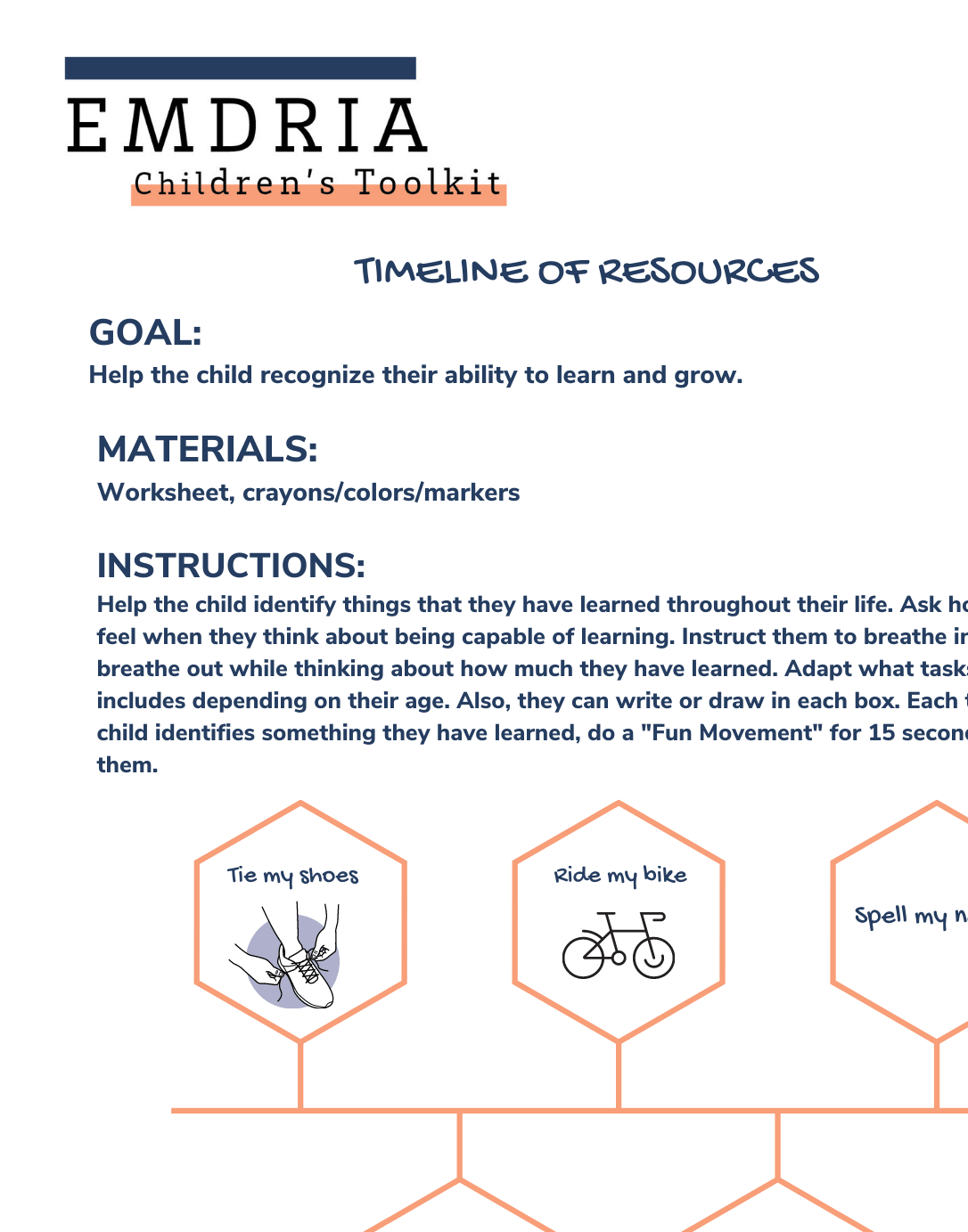 Children's Toolkit: Timeline of Resources - EMDR International Association