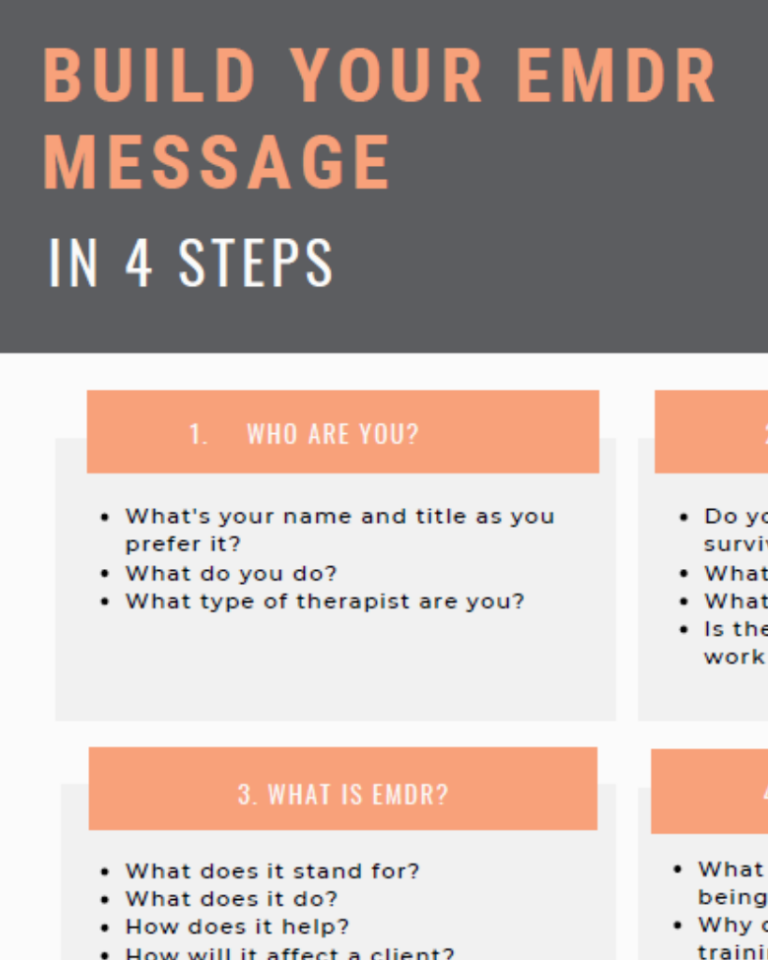 Build Your EMDR Message in 4 Steps - EMDR International Association