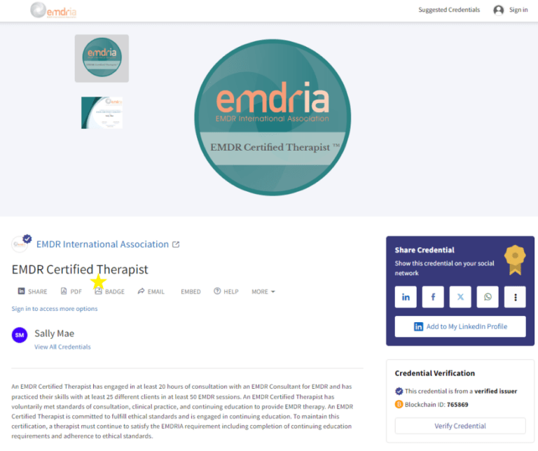 EMDRIA™ Digital Badges - EMDR International Association