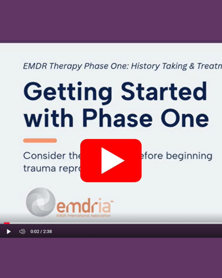 Getting Started with Phase One Video (Phase 1 Toolkit) - EMDR International Association